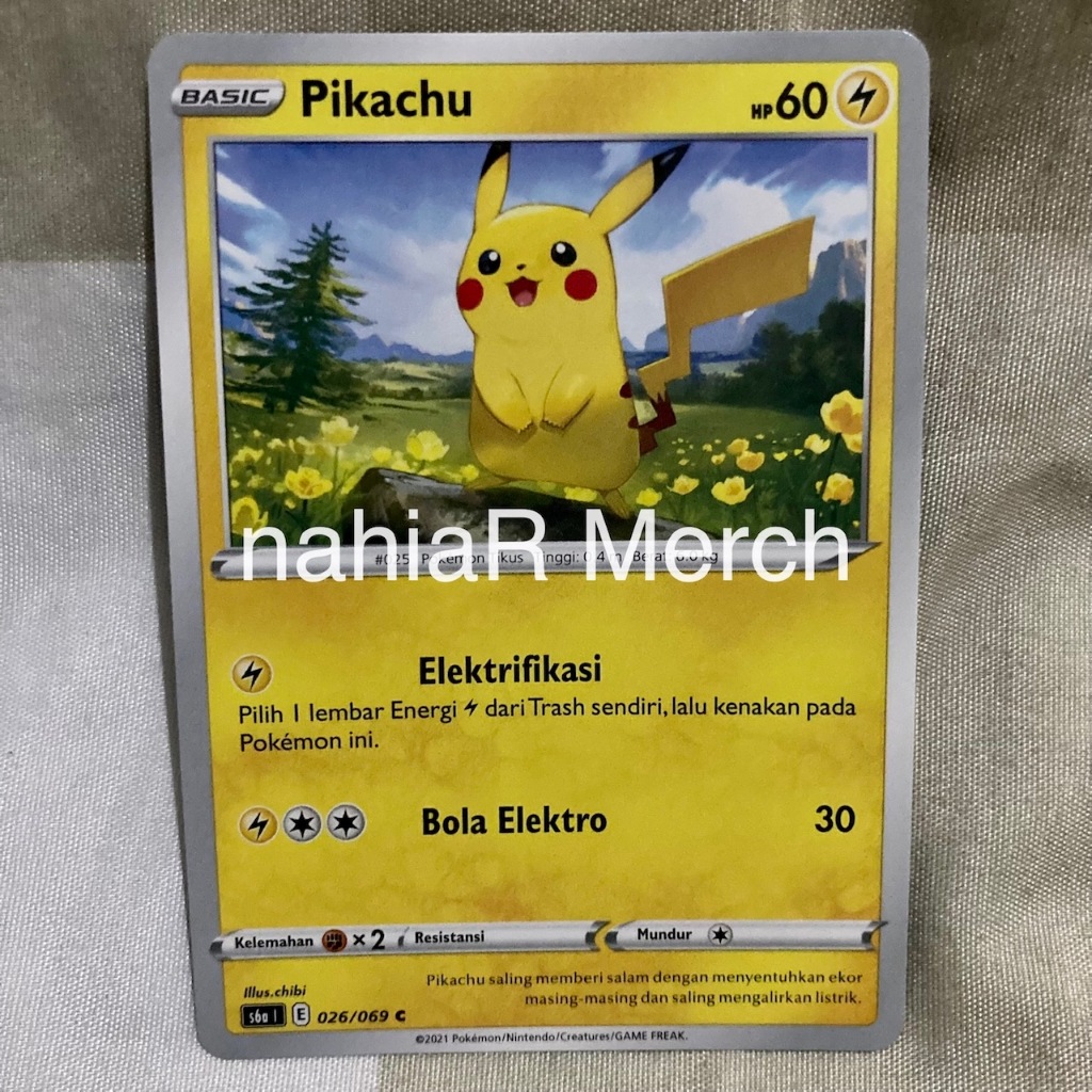 Pokemon TCG Indonesia Pikachu s6a 026/069 C The Eevee Hero | Shopee Philippines
