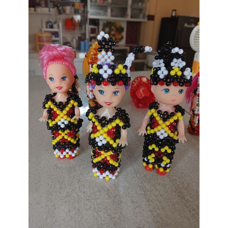 Mini barbie dayak costume barbie beads | Shopee Philippines