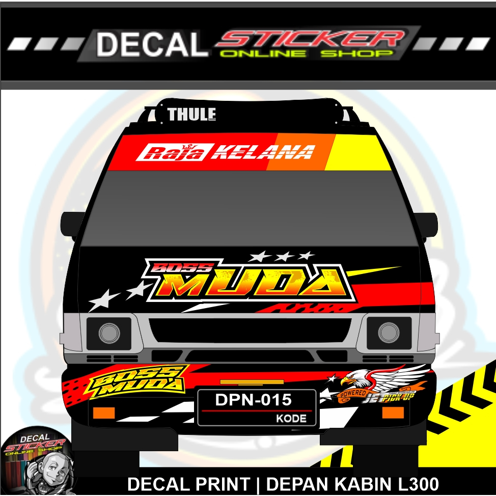 Pickup L300 CAR STICKER CUSTOM FRONT BUMPER HOOD GLASS DECAL COOL ...