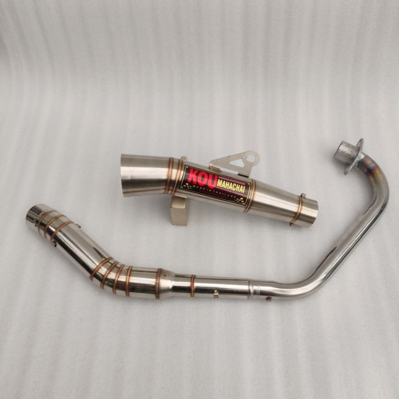 Kou SUPER OPEN PIPE 51MM CANISTER TUBE TYPE 1SET for Tmx 125 Tmx 155 ...