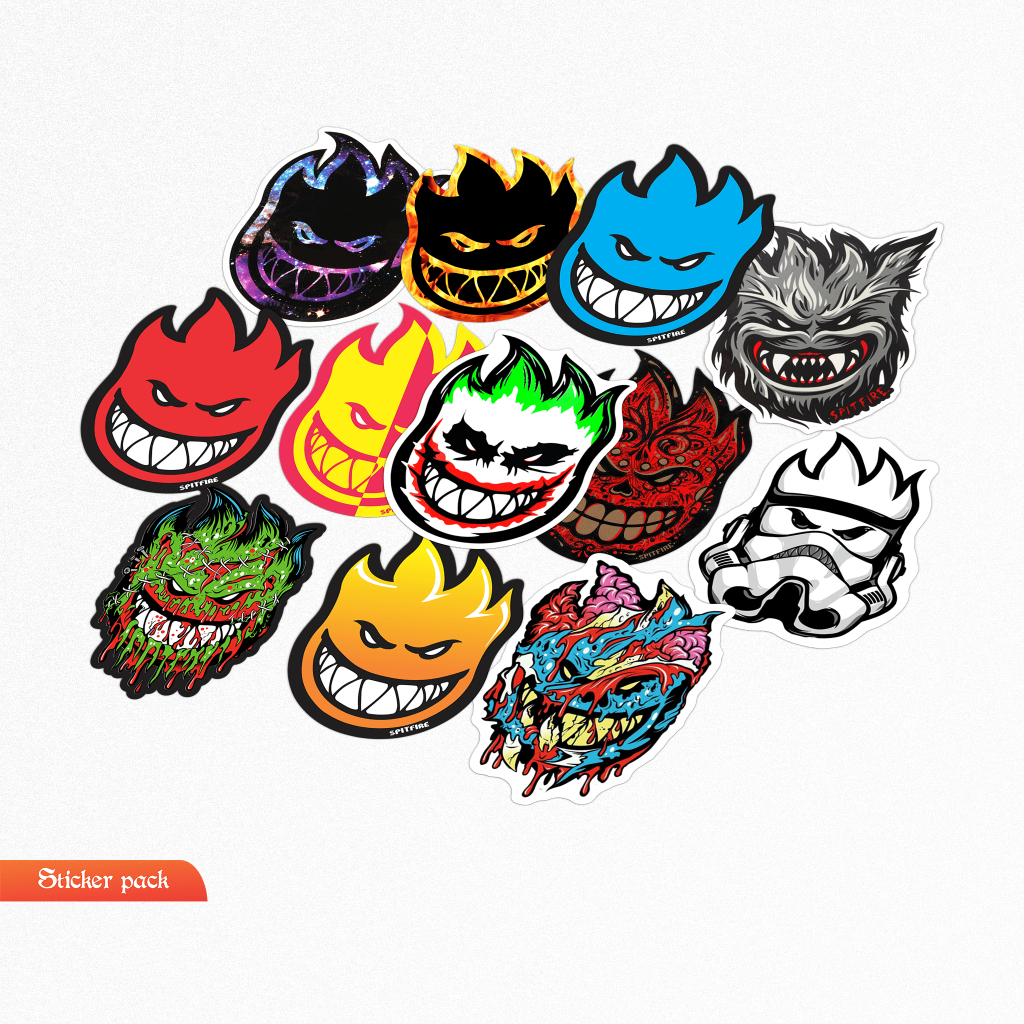 Skate Spitfire distro stickers / Sticker pack | Shopee Philippines