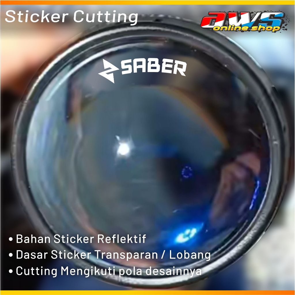 Reverse Font Mini SABER Biled Sticker | Shopee Philippines