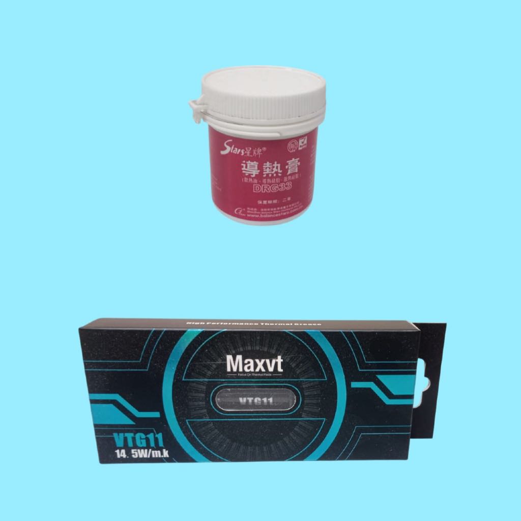 Thermal Paste MaxVt 4 Grams + Thermal Paste Star 100 Grams | Shopee ...