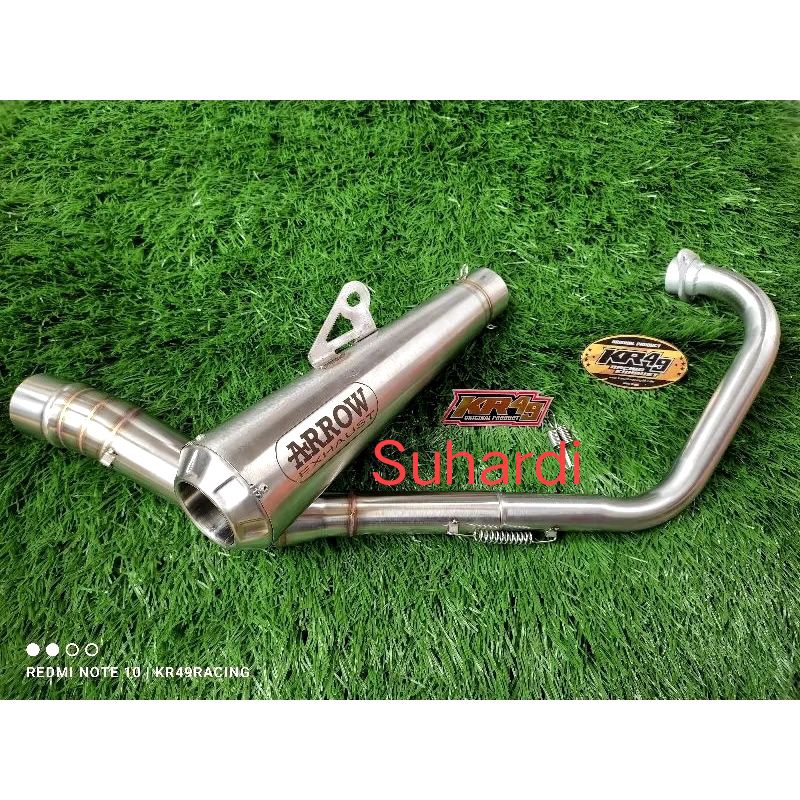 Exhaust Arrow 1Set Exzos PNP open Mt15 Xsr155 Yzf-R15 v1 v2 old Yzf-R15 ...