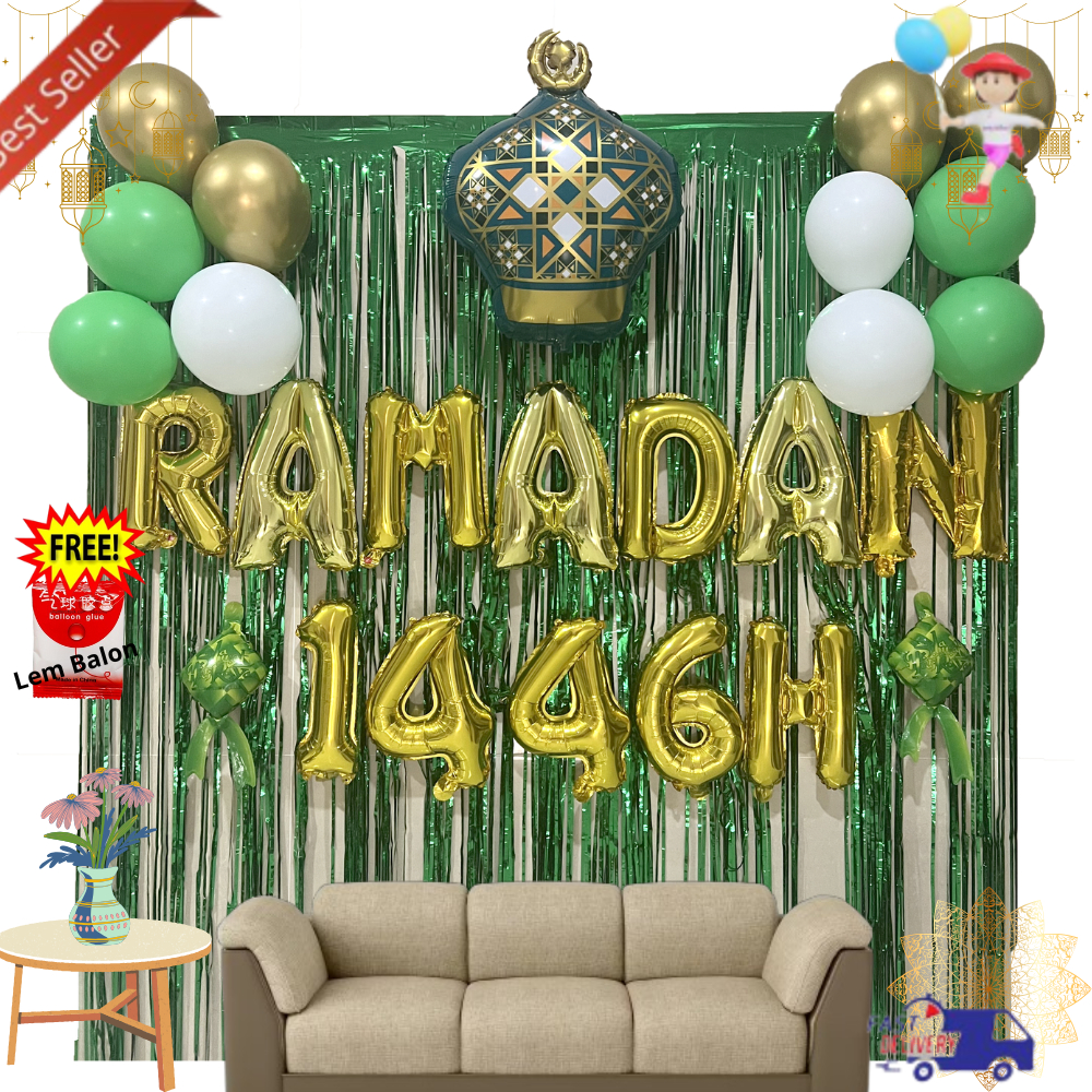 Balloons Ramadhan Decoration Package Eid Hari Raya Ramadhan Set ...