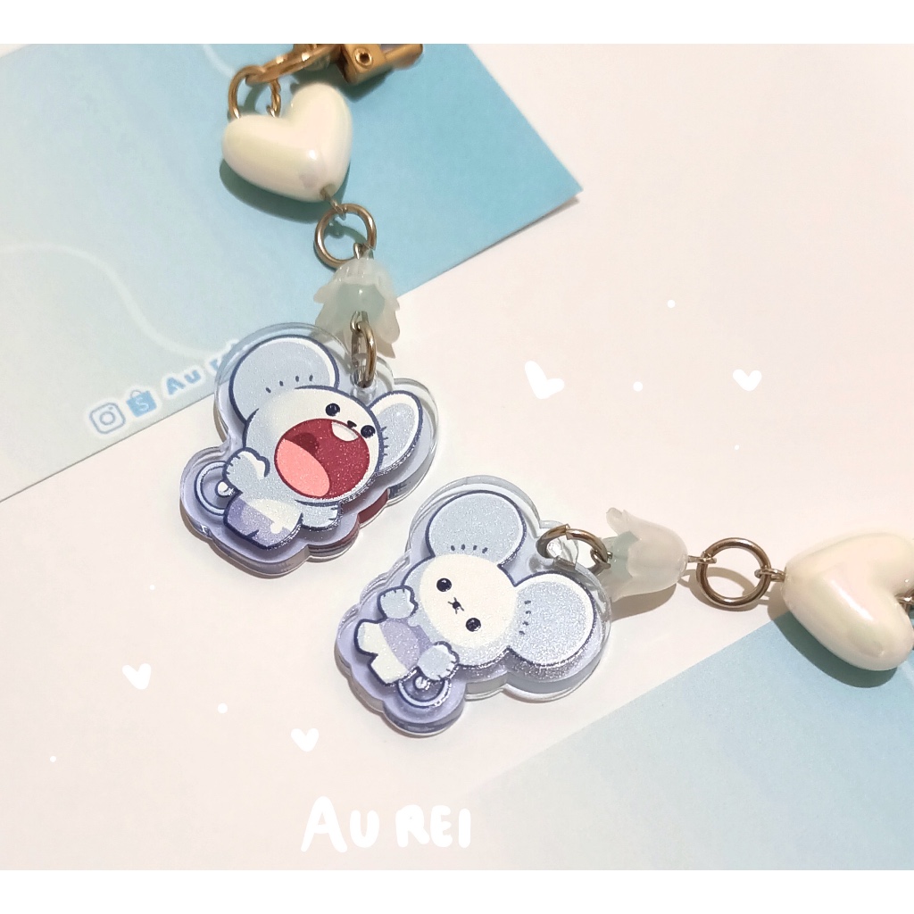 Maushold Pokemon tandemaus acrylic keychain | Couple keychain | Phone ...