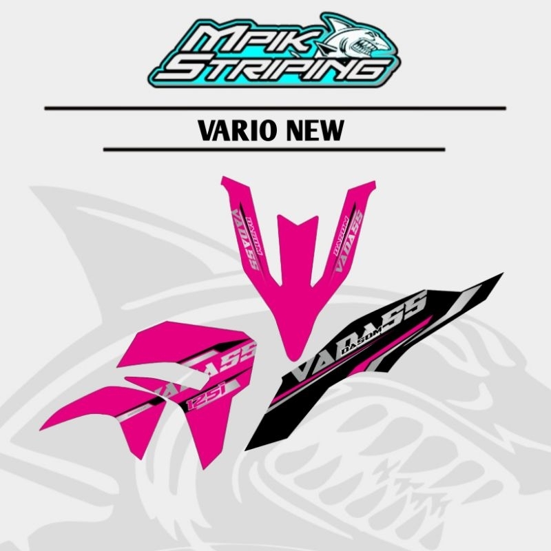 Striping STICKER TRANSPARENT VARIO NEW GEN 2 MOTIF DESIGN CUSTOM ...