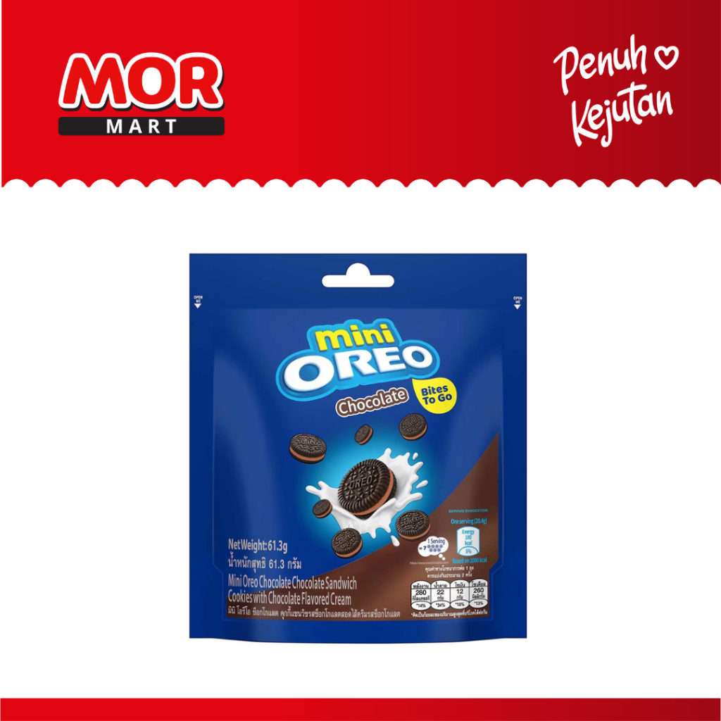 Oreo Mini Chocolate Biscuits Chocolate Cream 61 gr | Shopee Philippines