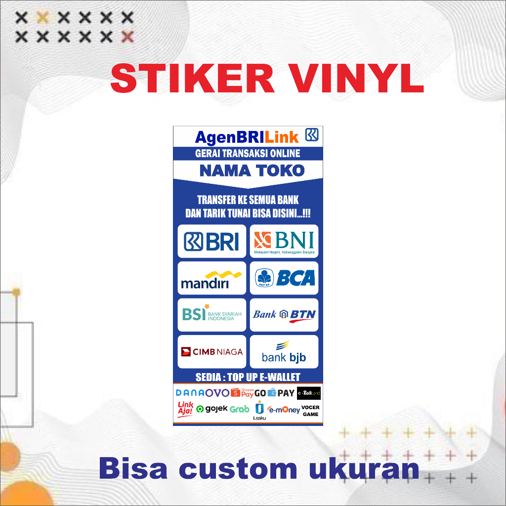 Brilink AGENT VINYL STICKER (CUSTOM, AGENT NAME WRITE IN CHAT/CATAGE ...