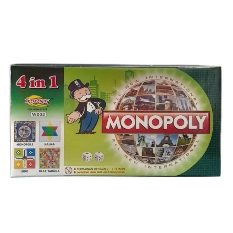 4 in 1 INTERNATIONAL MONOPOLY TOY | 4 in 1 international monopoly toy ...