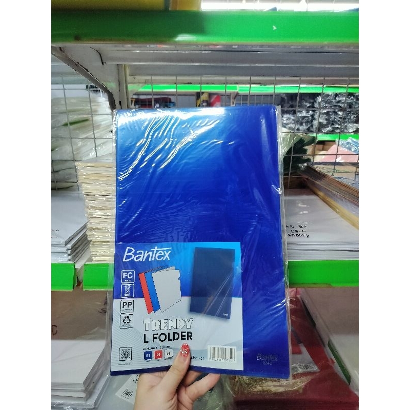L Bantex F4 Blue Folder (1 pack contains 12 pcs) | Shopee Philippines