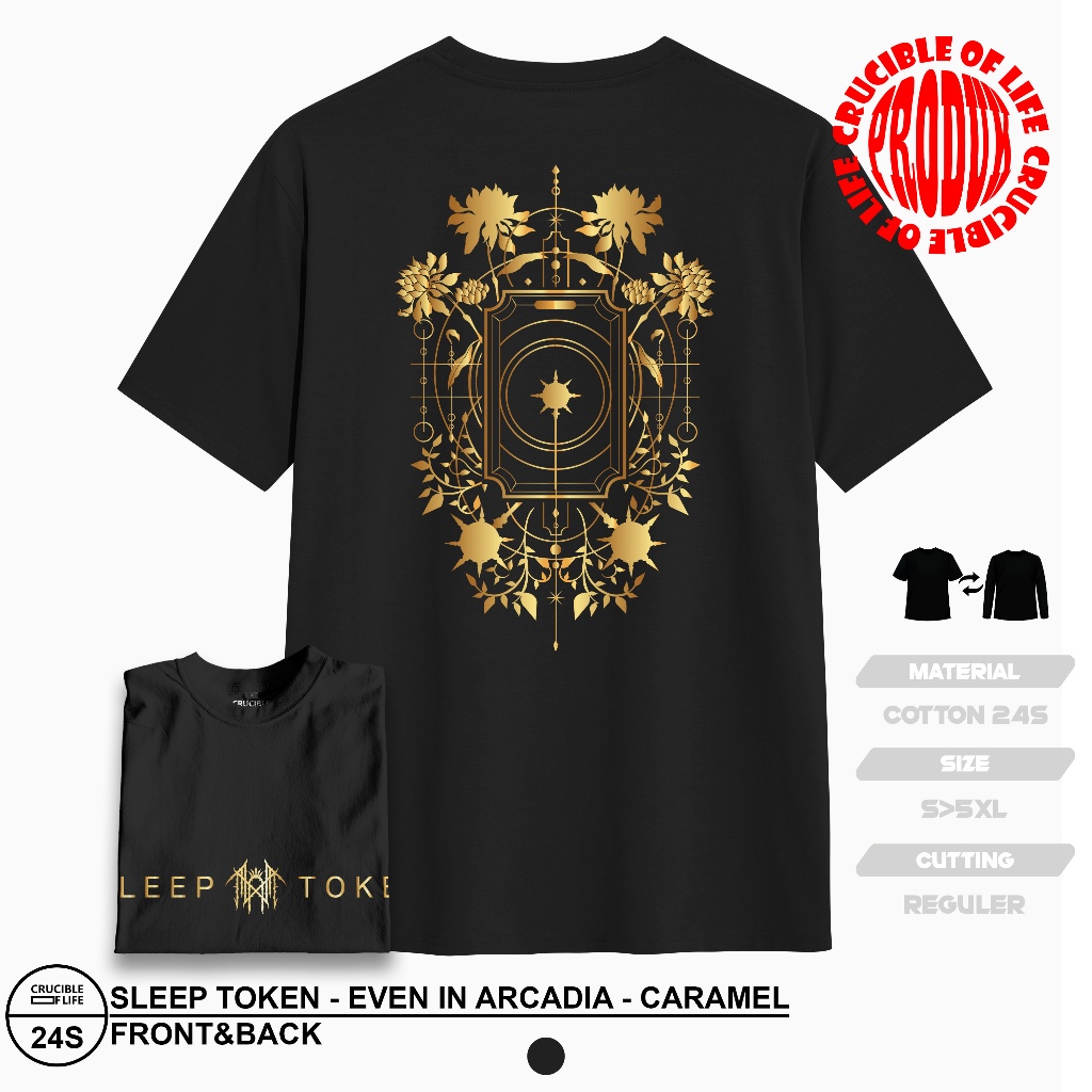 METAL SLEEP TOKEN EVEN IN ARCADIA BAND TSHIRT T-SHIRTS - CARAMEL ...