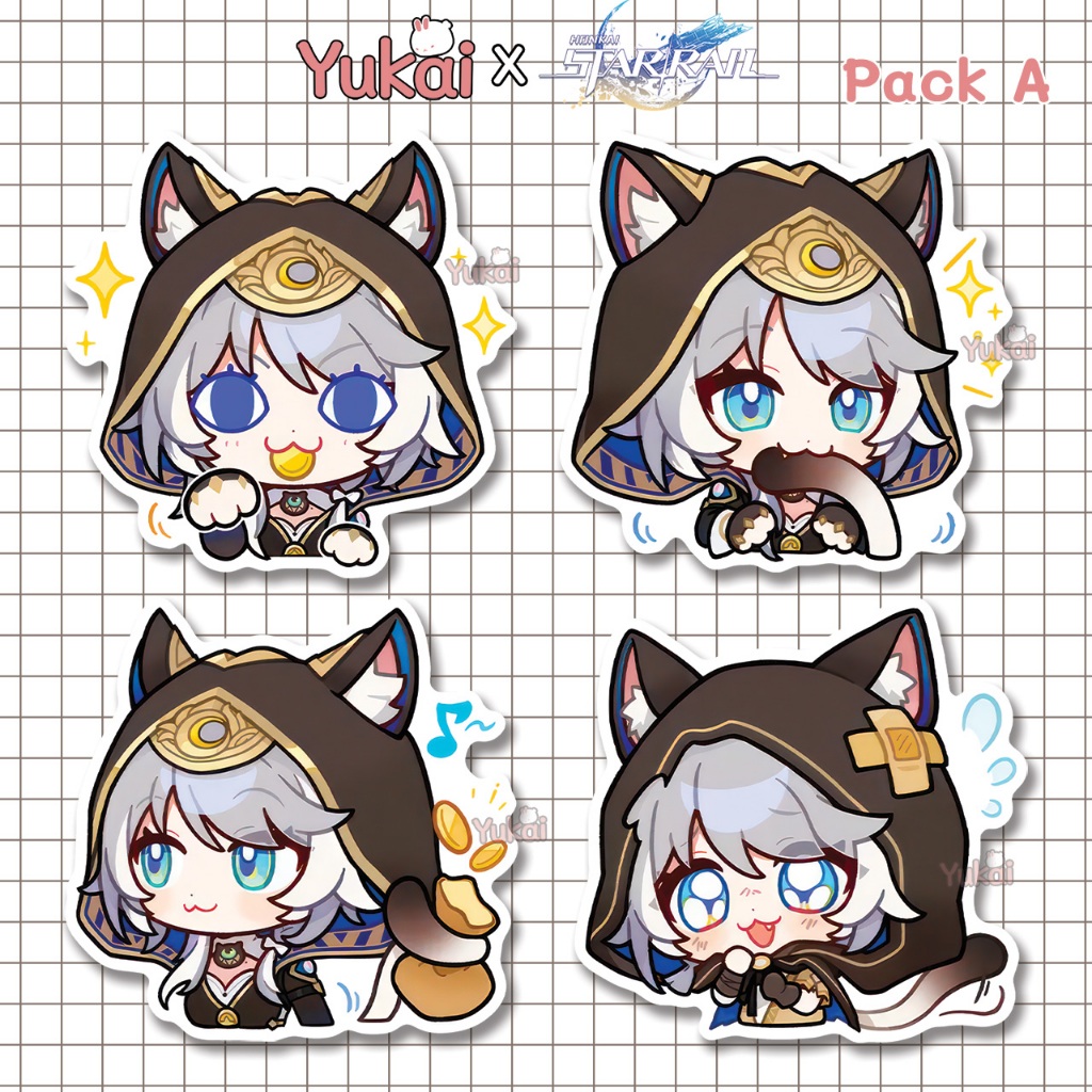 Cipher Honkai Star Rail (HSR) Premium Stickers - Waterproof Anime ...