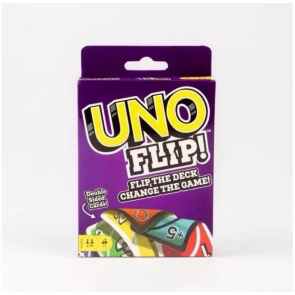 [rainbow Shop] Uno Flip Card Toy Flip Card Children's toy Card with ...