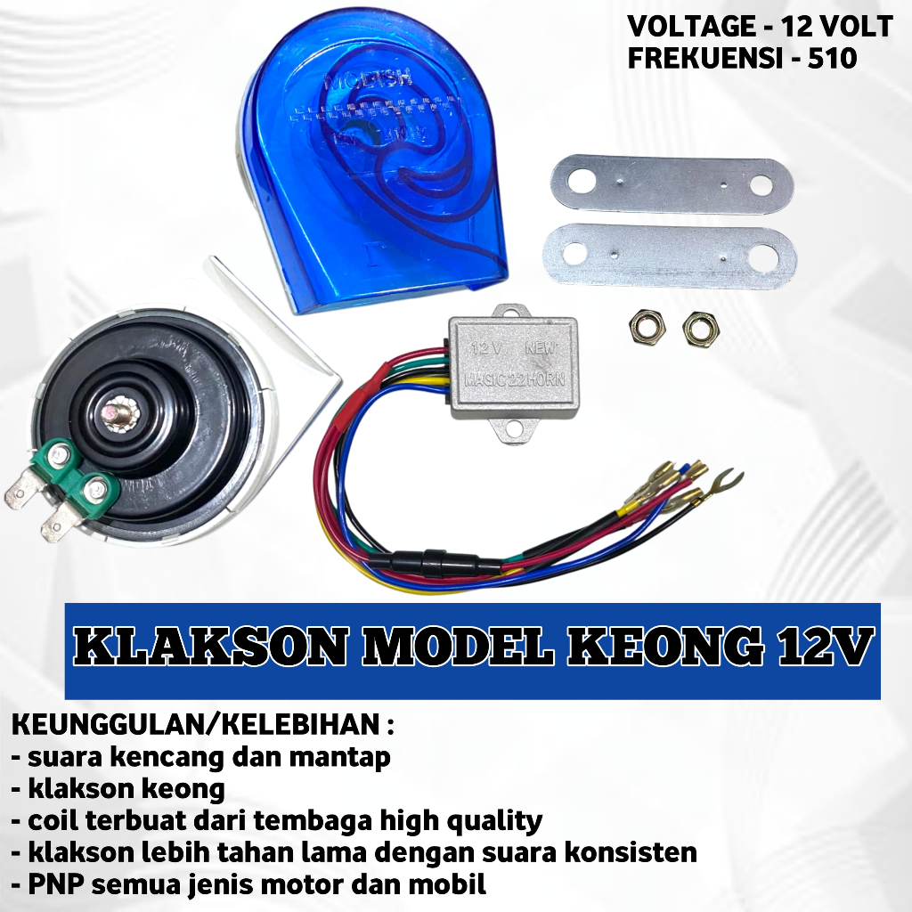 DENSO Snail Horn Waterproof double Disc Horn Car Motorcycle Horn with ...