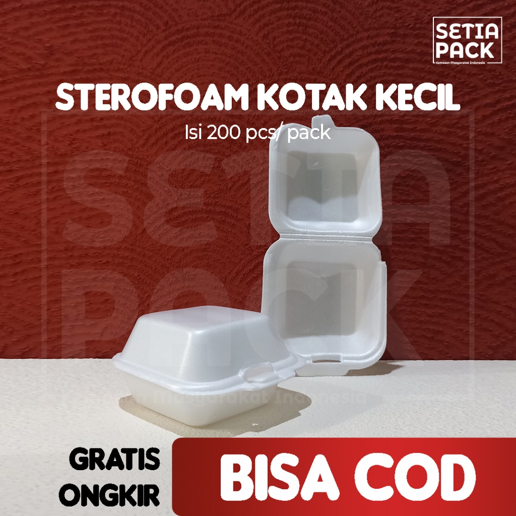 Styrofoam Cork Food Lunch Box Foam White Cork Styrofoam Takoyaki Seblak ...