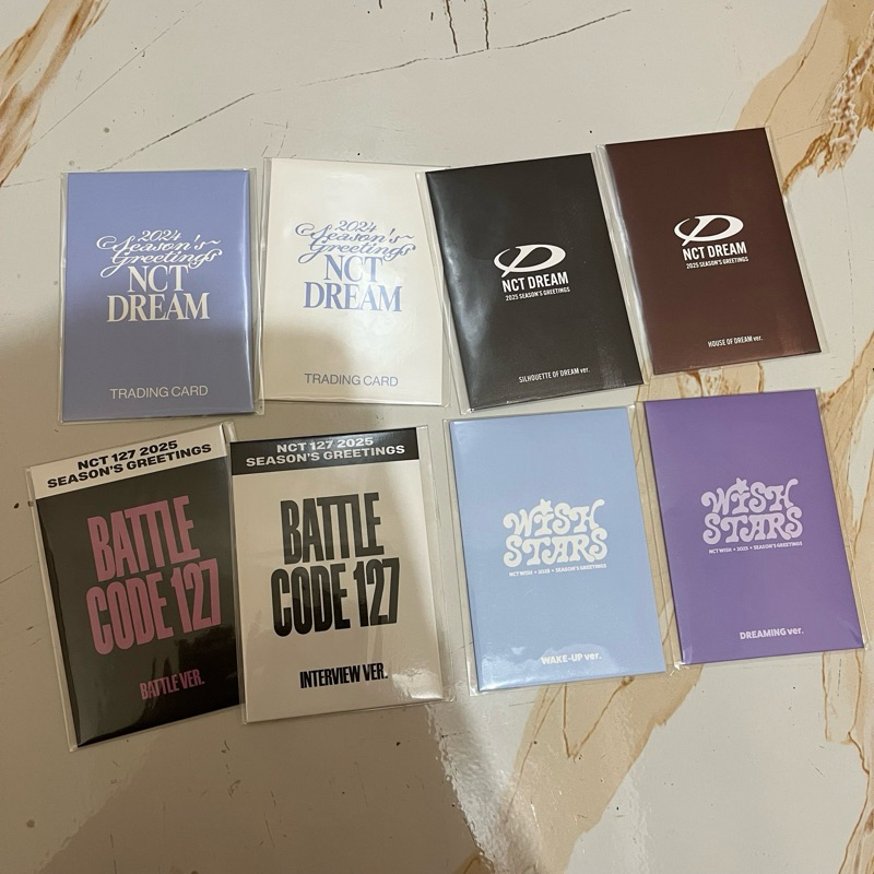 Trading card nct dream 127 wish season's greering 2025 sg25 sealed ...