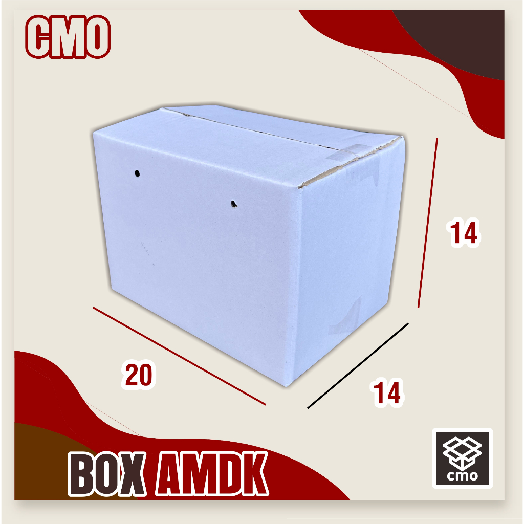PUTIH White amdk cardboard box 120ml x18 | 20x14x14 cm box of mineral ...
