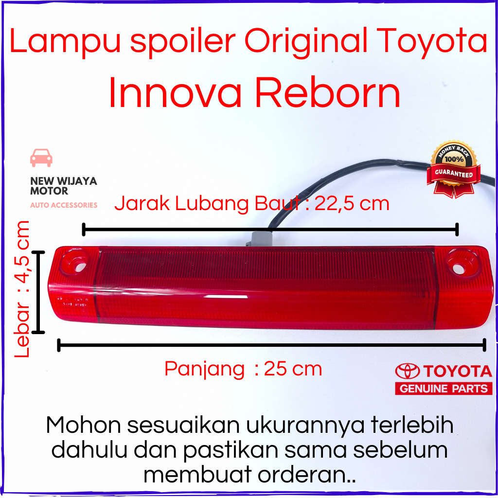 Original Toyota Innova Reborn Spoiler Light | Shopee Philippines