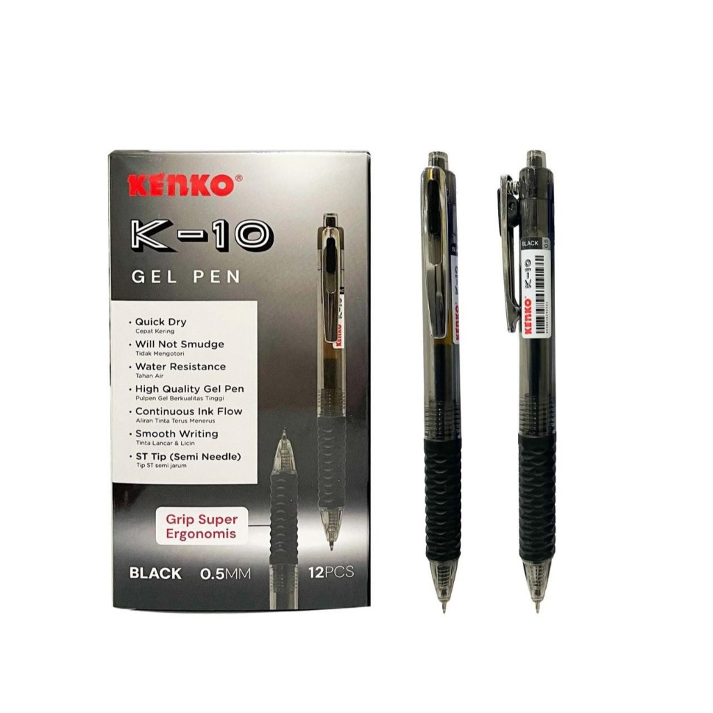Kenko Gel Pen K-10 (12PCS) | Shopee Philippines