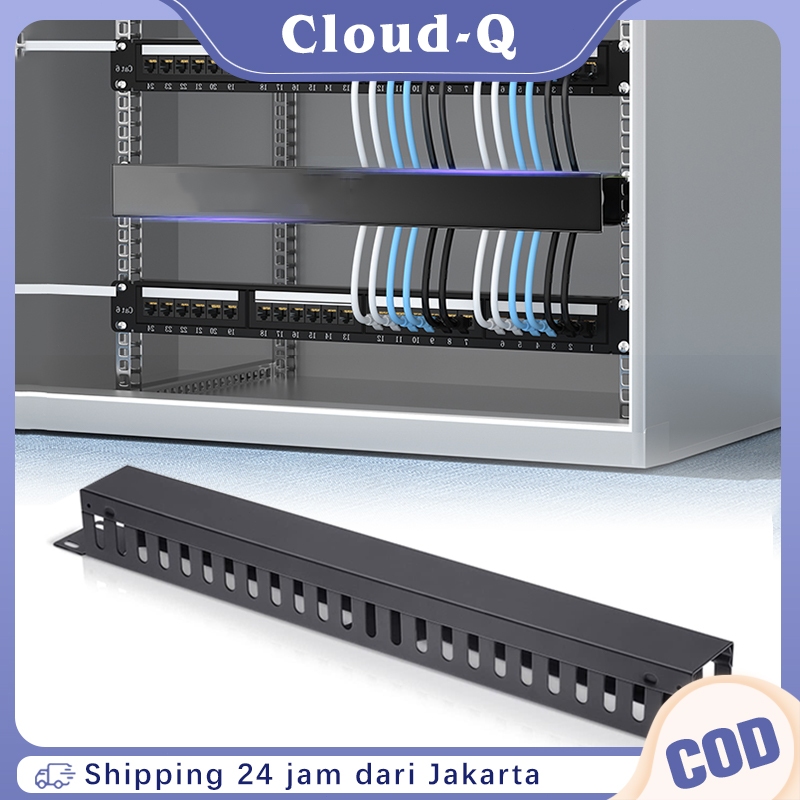 Cable Management 1u19 Inch 24 Slots / Rack Installation Cable Organizer ...