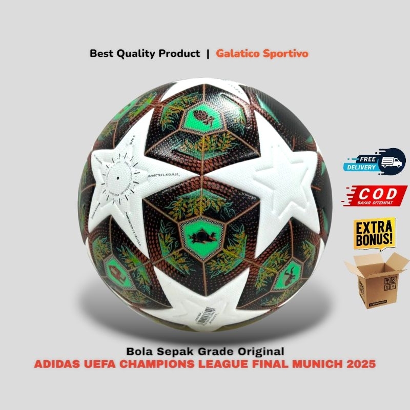 Adidas soccer Ball Adidas CHAMPIONS LEAGUE Final Munich 25 ORIGINAL UCL ...