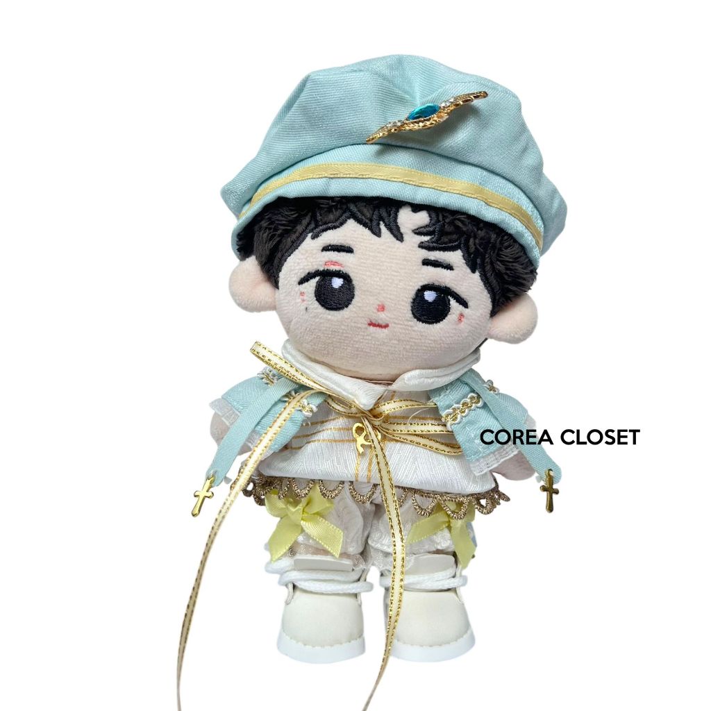 HIJAU 10cm dimoo Labubu macaron 17cm doll clothes - costume suit sakura ...