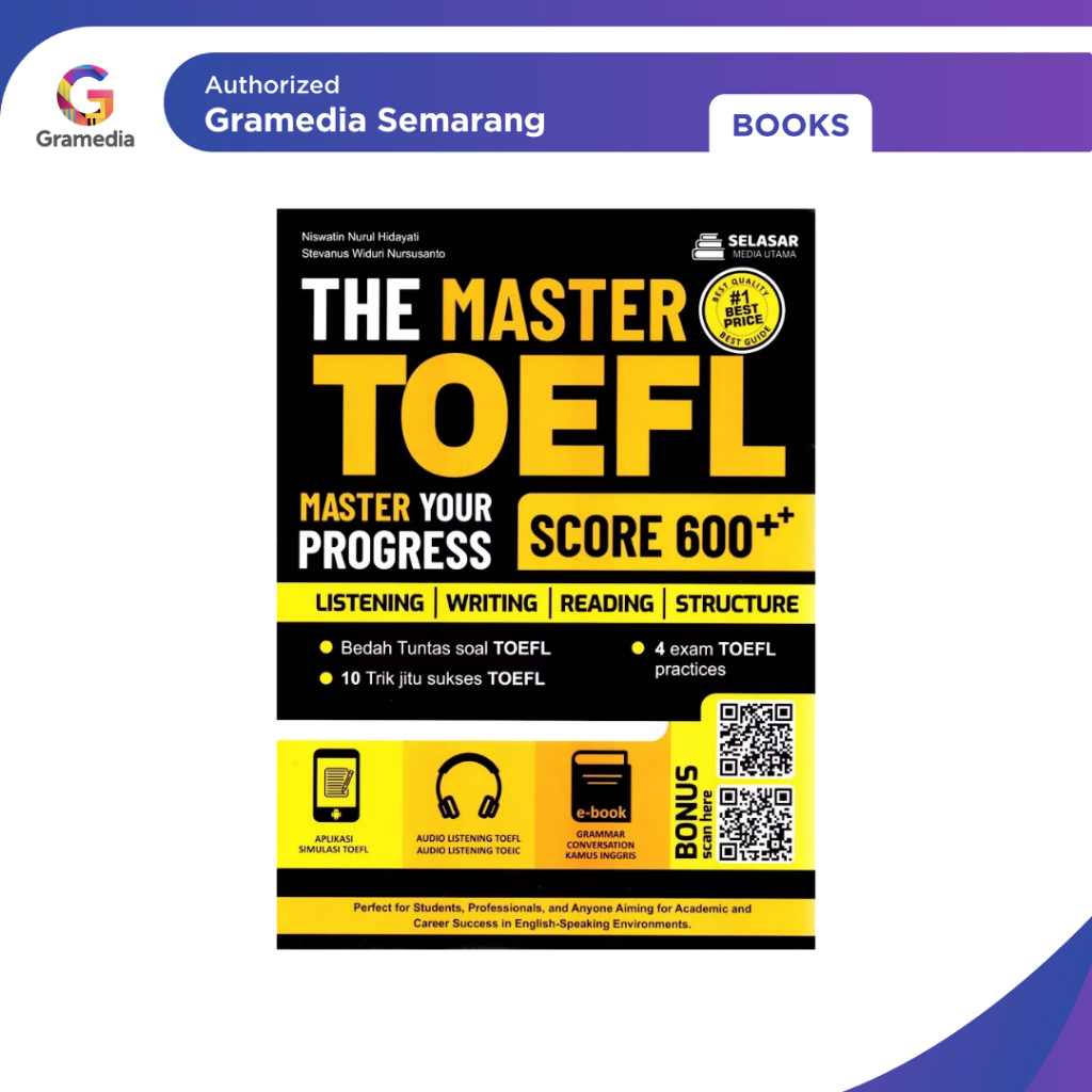 Gramedia - The Master TOEFL Score 600++ (Selasar) | Shopee Philippines