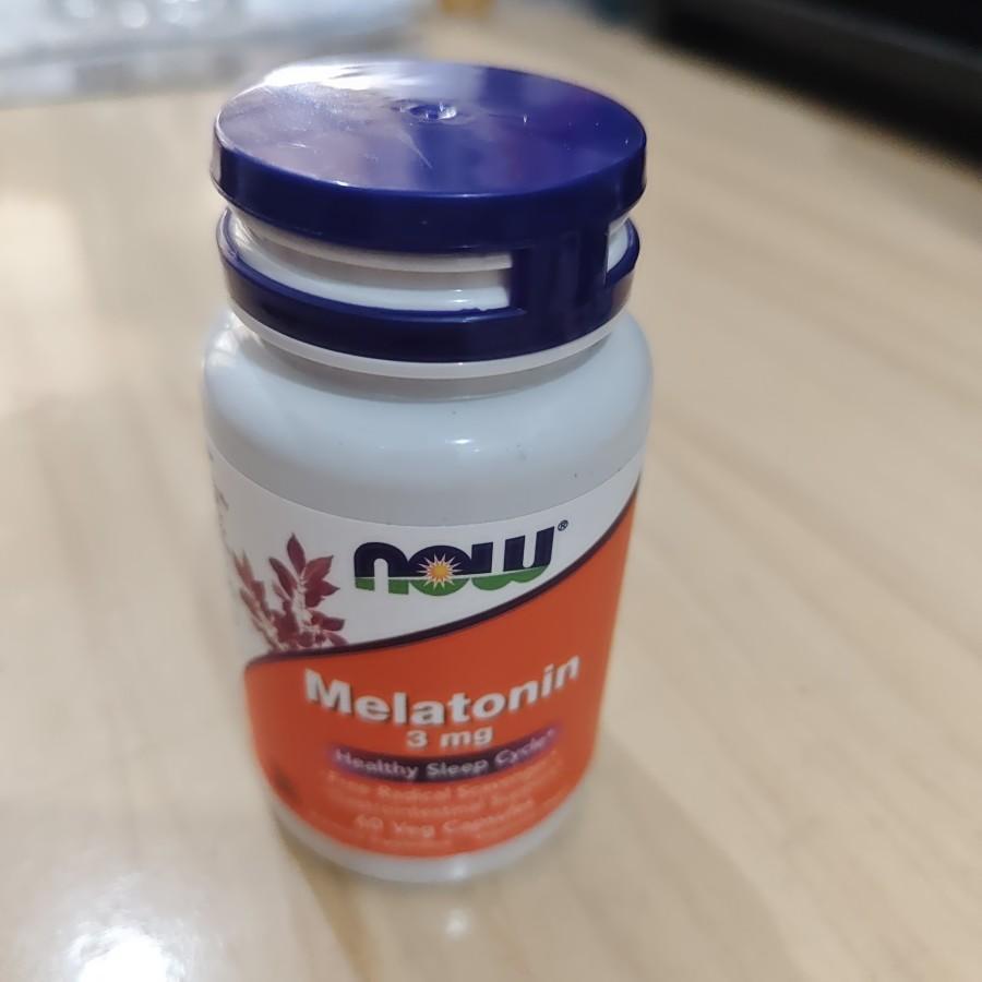 NOW Melatonin 3 Mg Healthy Sleep Cycle Supplement for Insomnia | Shopee ...