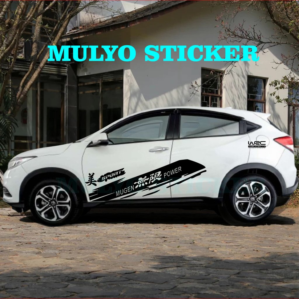 NEWEST CUTTING STICKER HONDA HRV CAR STICKER COOL SIDE BODY LIST ...