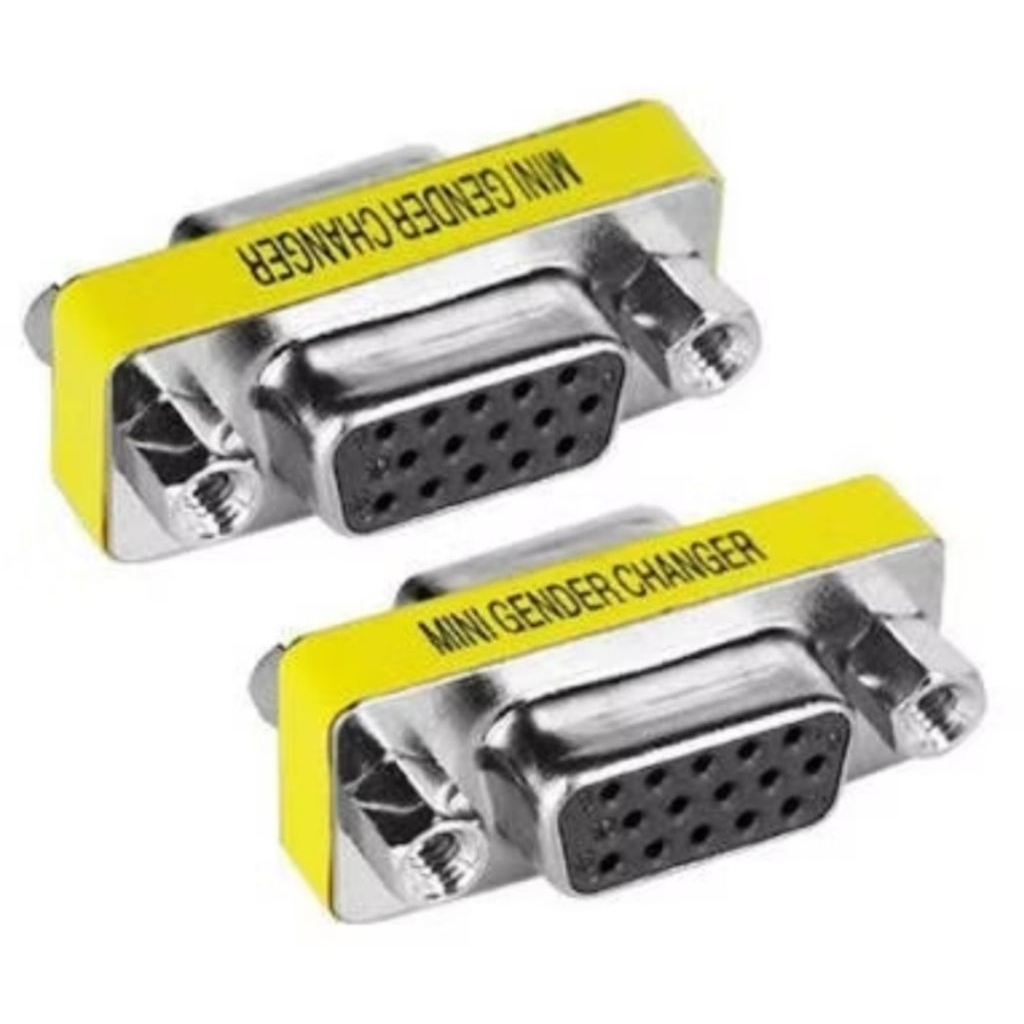 Gender VGA Female Female 15 Pin VGA Female Connector Mini Changer VGA ...