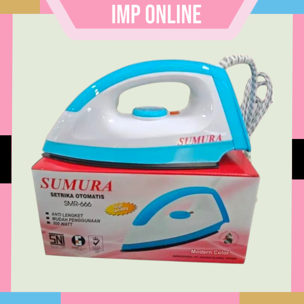 IMP- ELECTRIC IRON FOR CLOTHING RUBBER / STEAMER National Quality SNI | Shopee Philippines