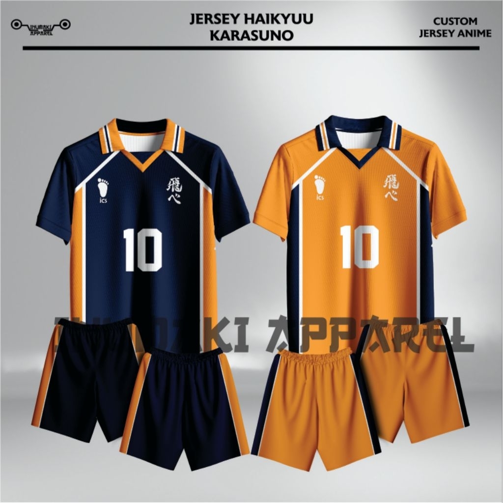 Haikyuu Anime Jersey - Karasuno (Collared) Free / Can Be Customized ...