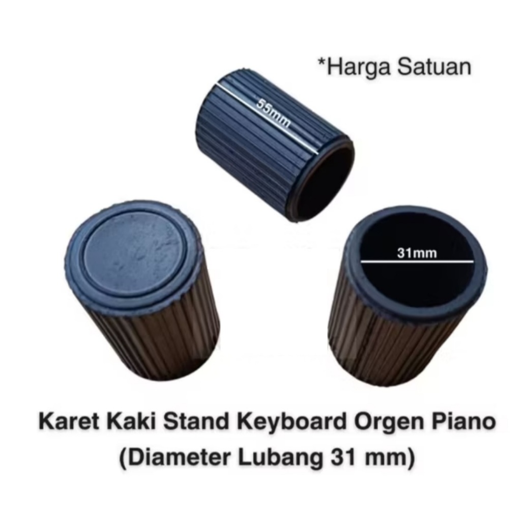 Keyboard Stand Leg Rubber Piano/ Orgen/ per 1 Pcs - Inner Hole Diameter ...