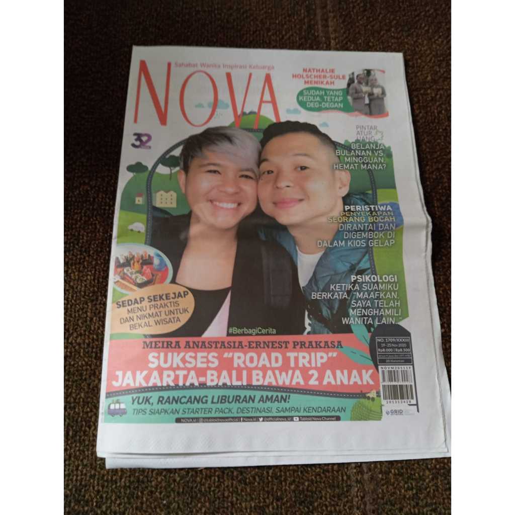 Tabloid Nova November 2020 Edition Ernest Prakarsa Meira Anastasia | Shopee Philippines