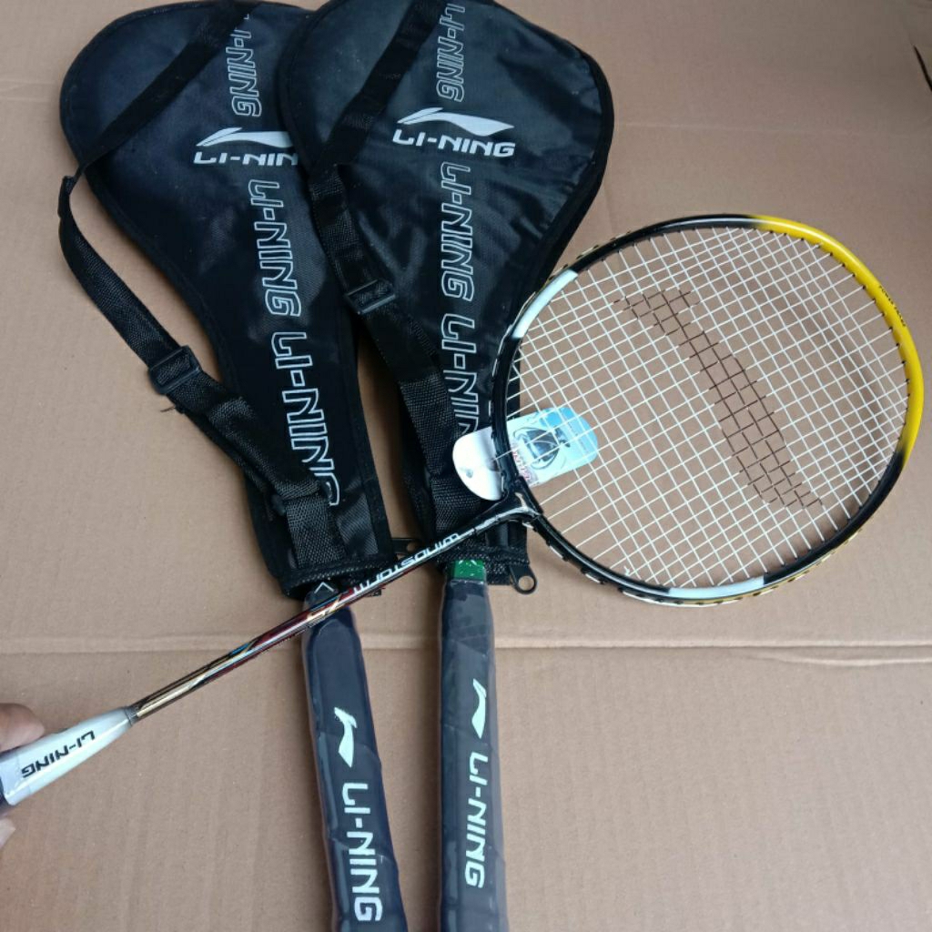 Lining racket model T bonus bag ready to use with pbsi logo | Shopee ...