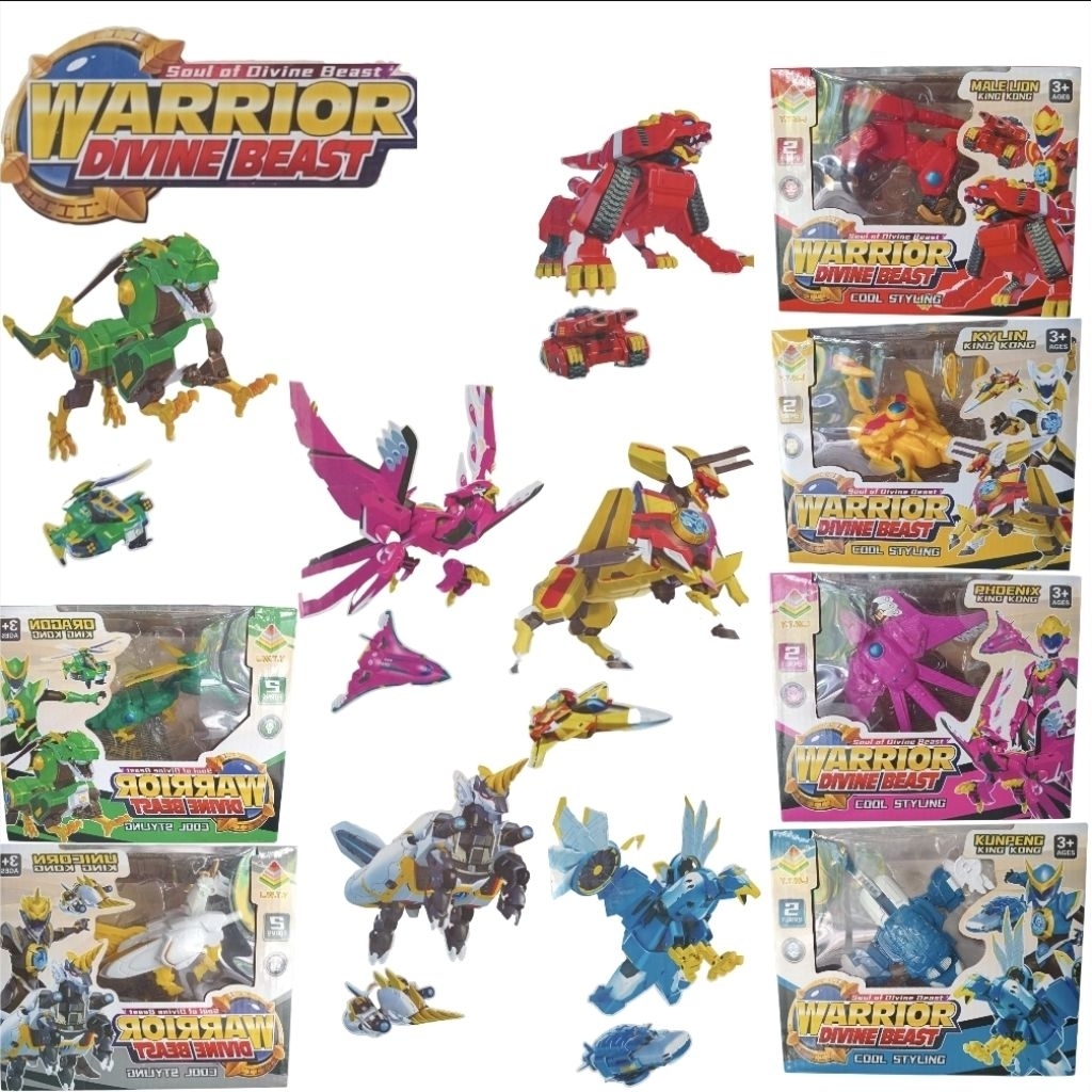 ROBOT DRAGON WARIOR / ROBOT CHANGES SHAPES / TRANSFORM ROBOTS | Shopee ...
