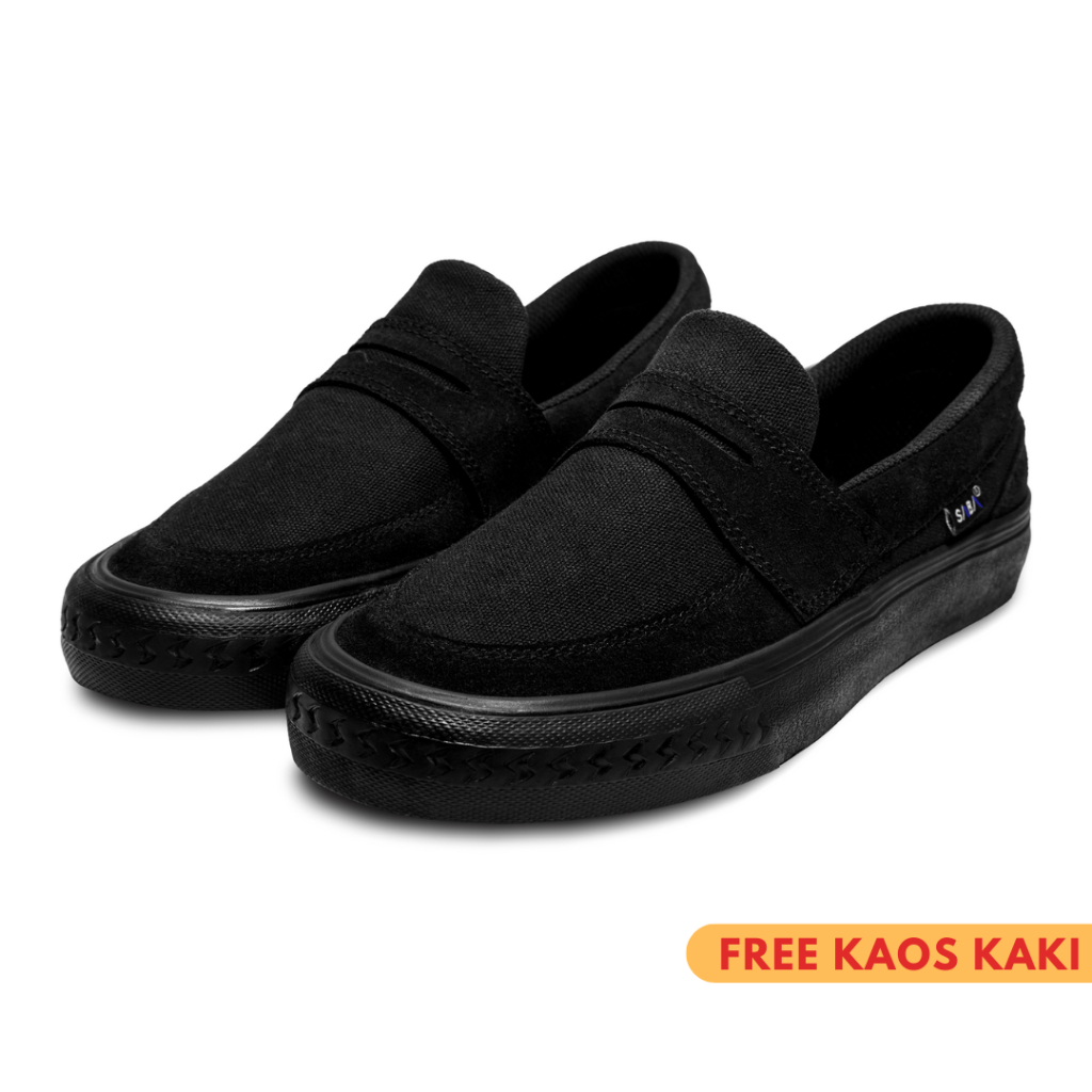 SABA Tuxedo All Black - 100% Original Men's and Women's Loafer Sneakers ...