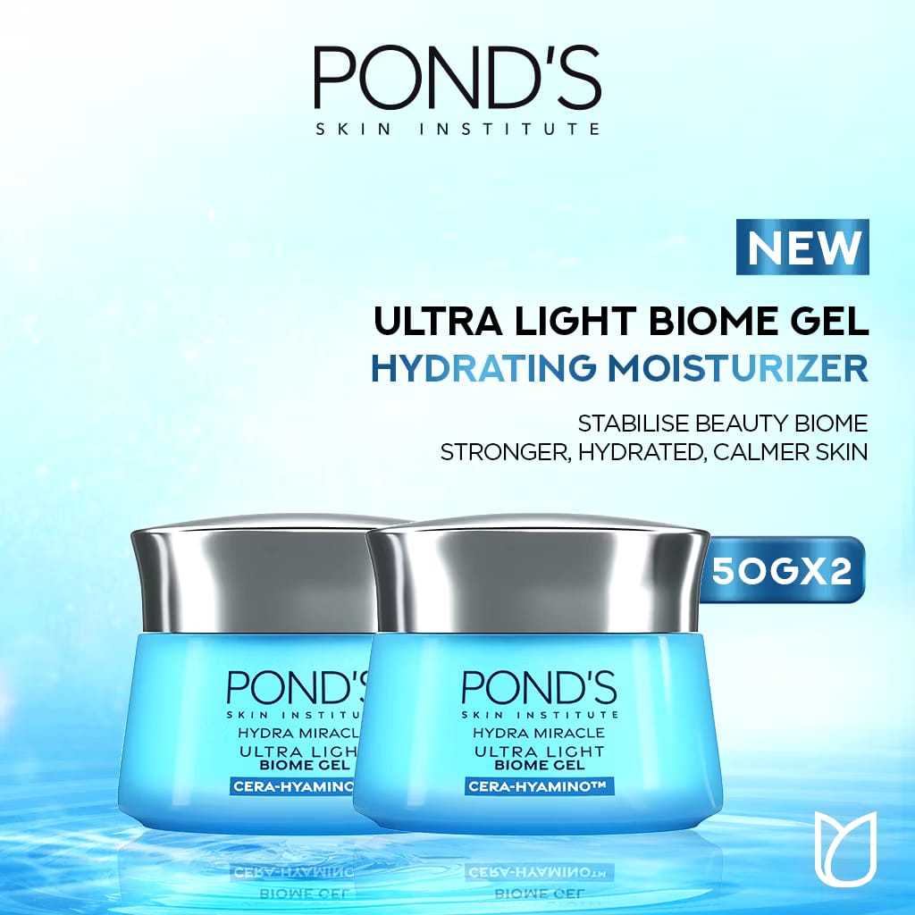 Ponds HYDRA MIRACLE ULTRA LIGHT BIOME GEL MOISTURIZER 50GR | Shopee ...