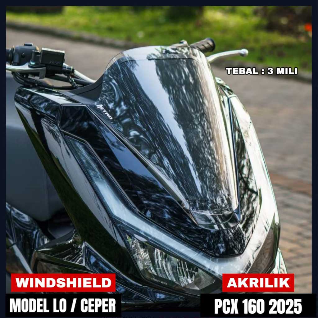 WINDSHIELD PCX 160 NEW 2025 WINDSHIELD PCX 160 ROADSYNC MODEL CEPER ...