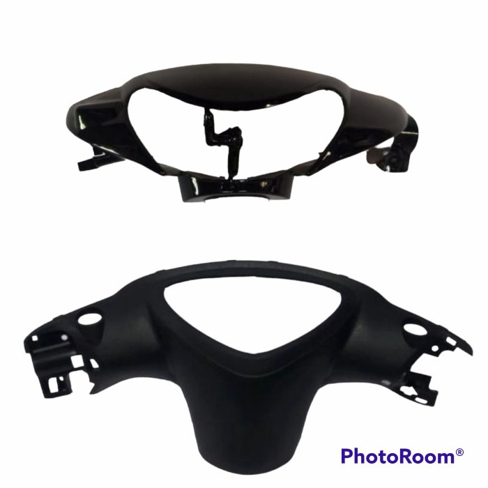 Yamaha Mio SMile Front Rear Head Shell / New 2005-2009 Mio Shell Black ...