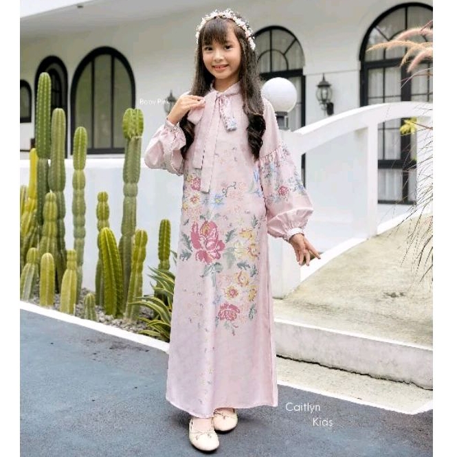 Dyn - Caitlyn Dress Kids DYN SIGNATURE Kristik Series Gamis Silk ...