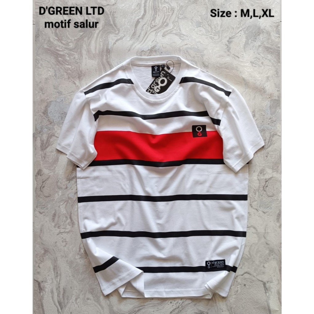 Original D'Green T-shirts/Distro T-shirts with striped motifs/cotton ...