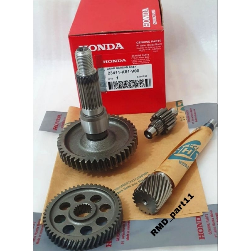 Gear set Soft starter Gear set K81 Honda beat esp Beat Street Beat Pop ...