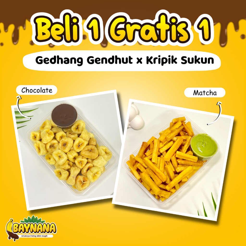 Baynana - Gedhang Gendhut x Breadfruit Sticks Buy 1 Get 1 Free | Shopee ...