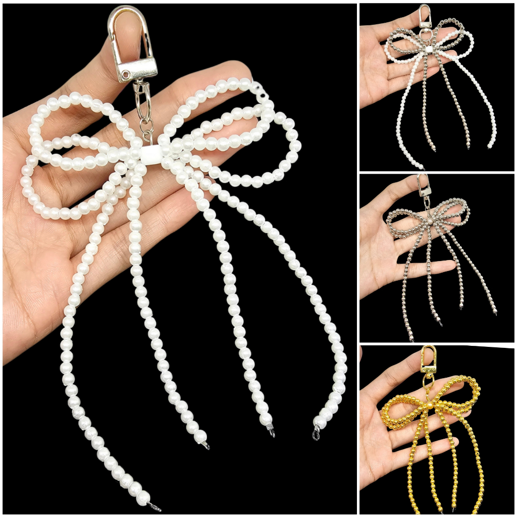 GANTUNGAN Bag Chain / Key Bag Charm Keychain Coquette Ribbon - GK049 ...