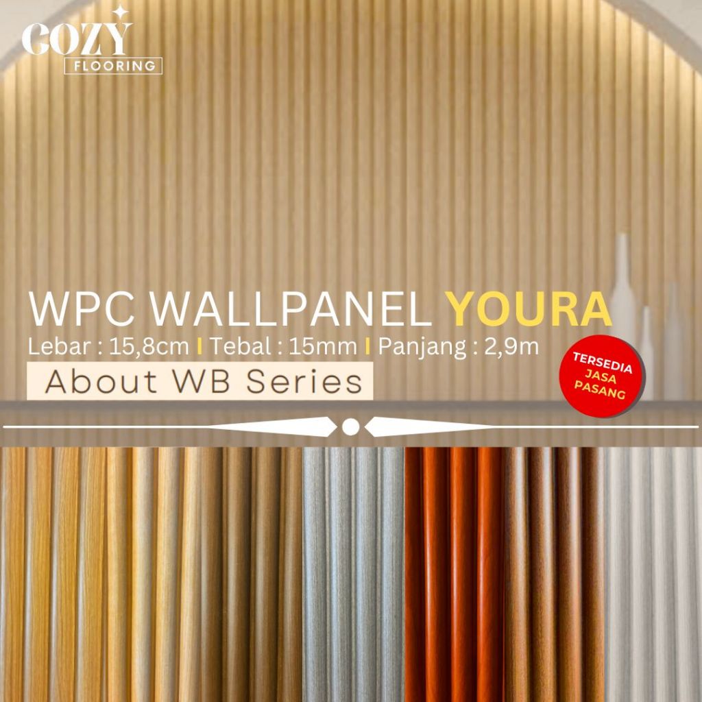 WPC Wallpanel Youra WB Series | Semi-circular panel | Shopee Philippines
