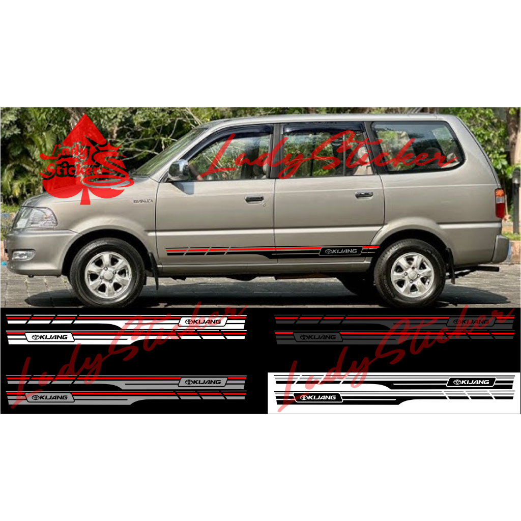 Kijang car sticker cutting sticker for toyota kijang car | Shopee ...