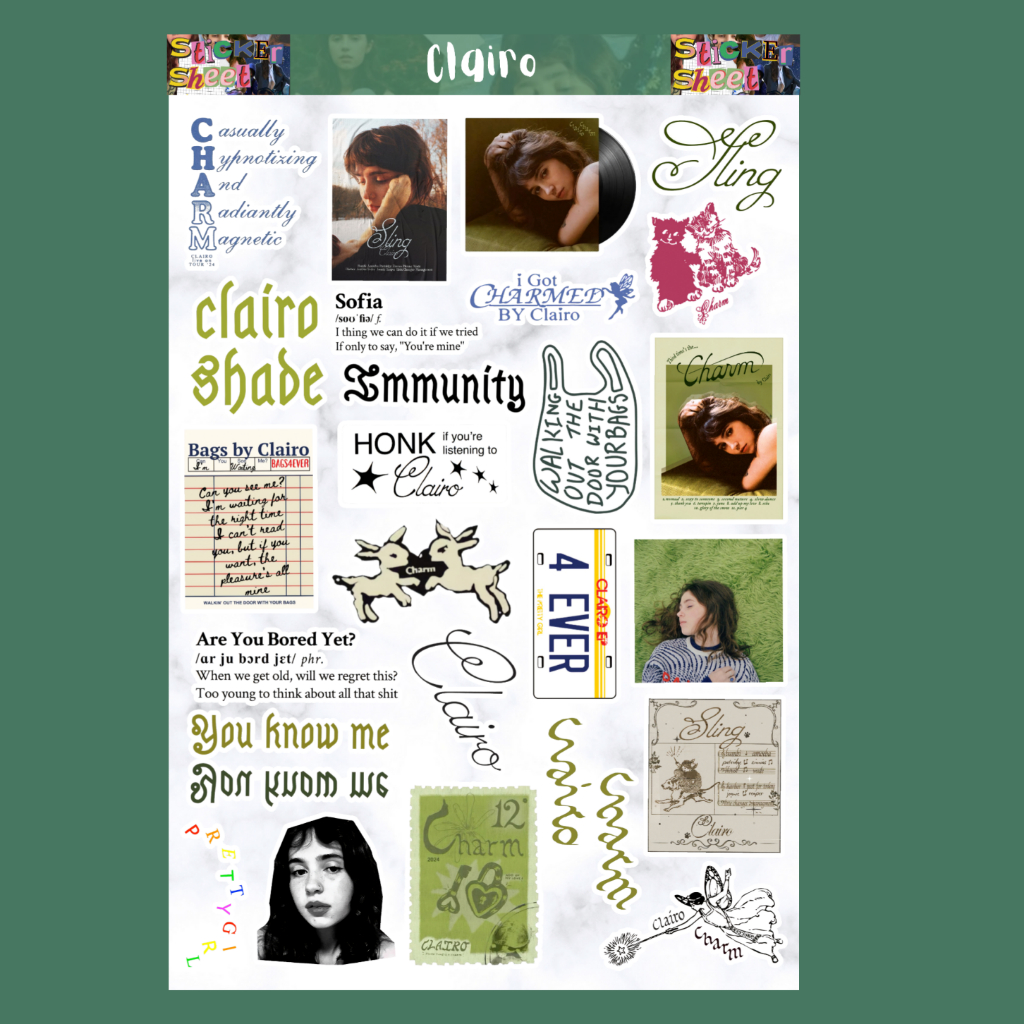 Clairo Sticker Sheet | Shopee Philippines