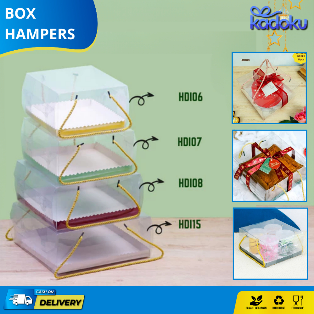 Transparent Mica Box / Mica Box / Handle Mica Box / Rope Box / Food Box ...